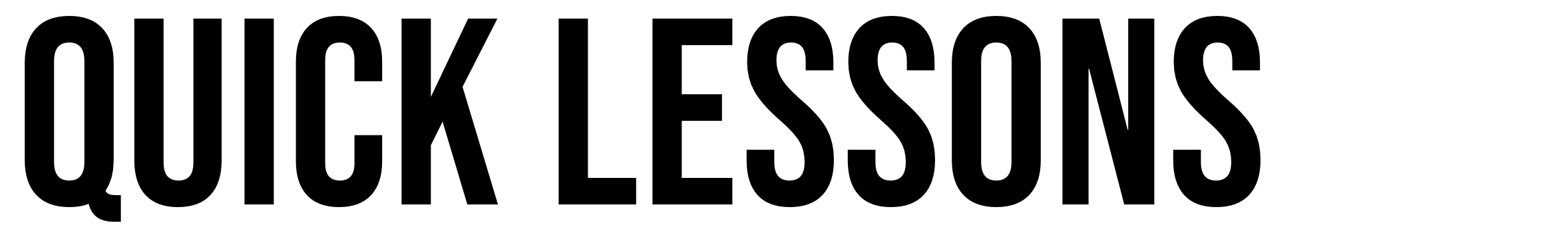 Quick Lessons Pro